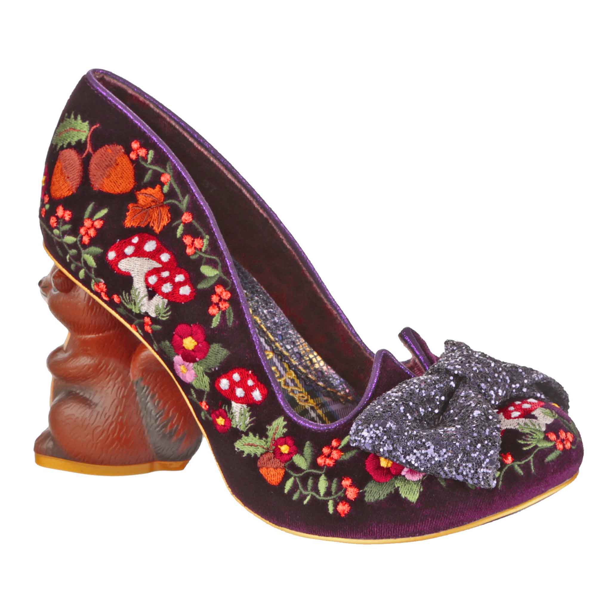 Irregular Choice Womens Forest Forager High Heels - Purple
