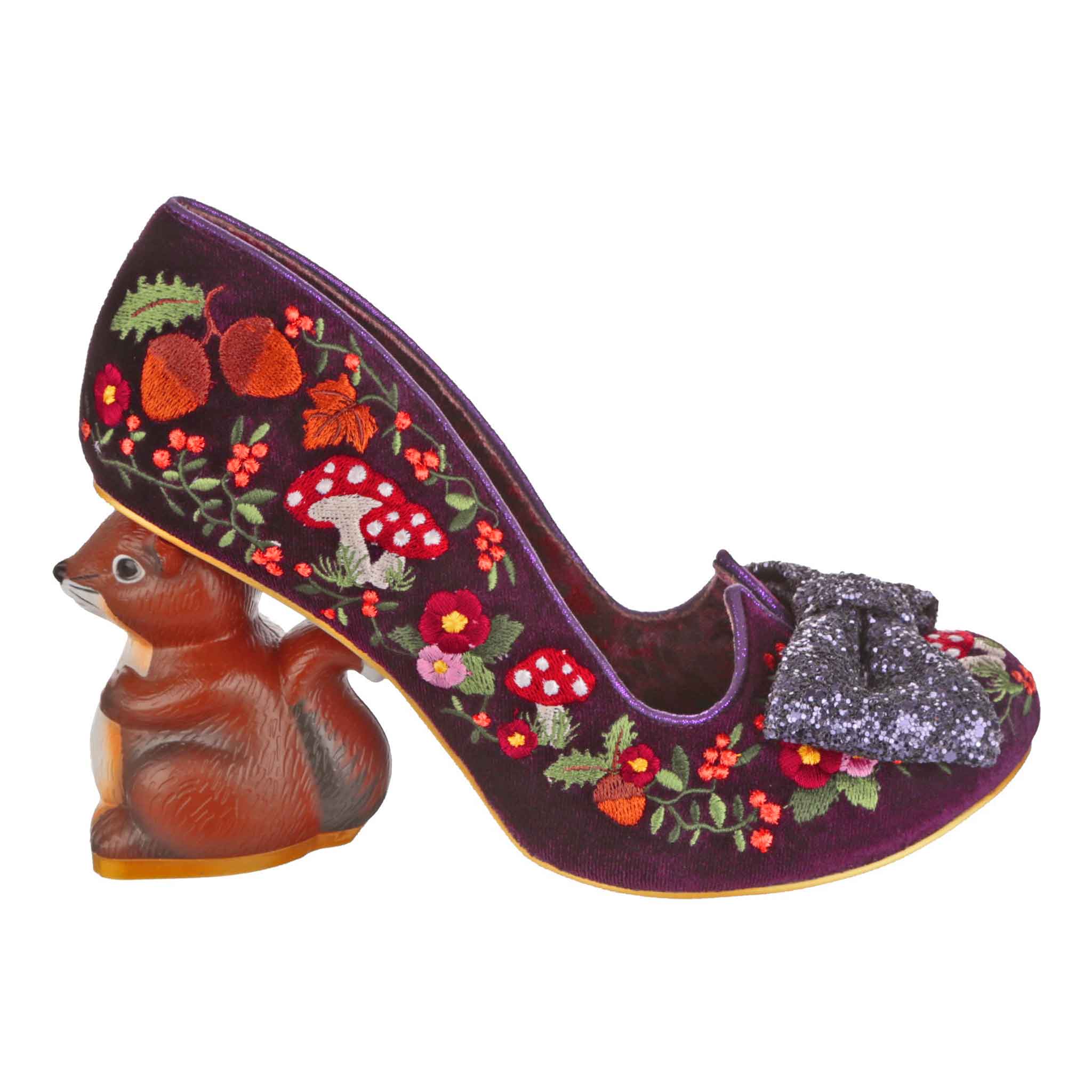 Irregular Choice Womens Forest Forager High Heels - Purple