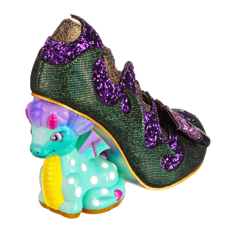 Irregular Choice Dragon Heels | Green Fantasy