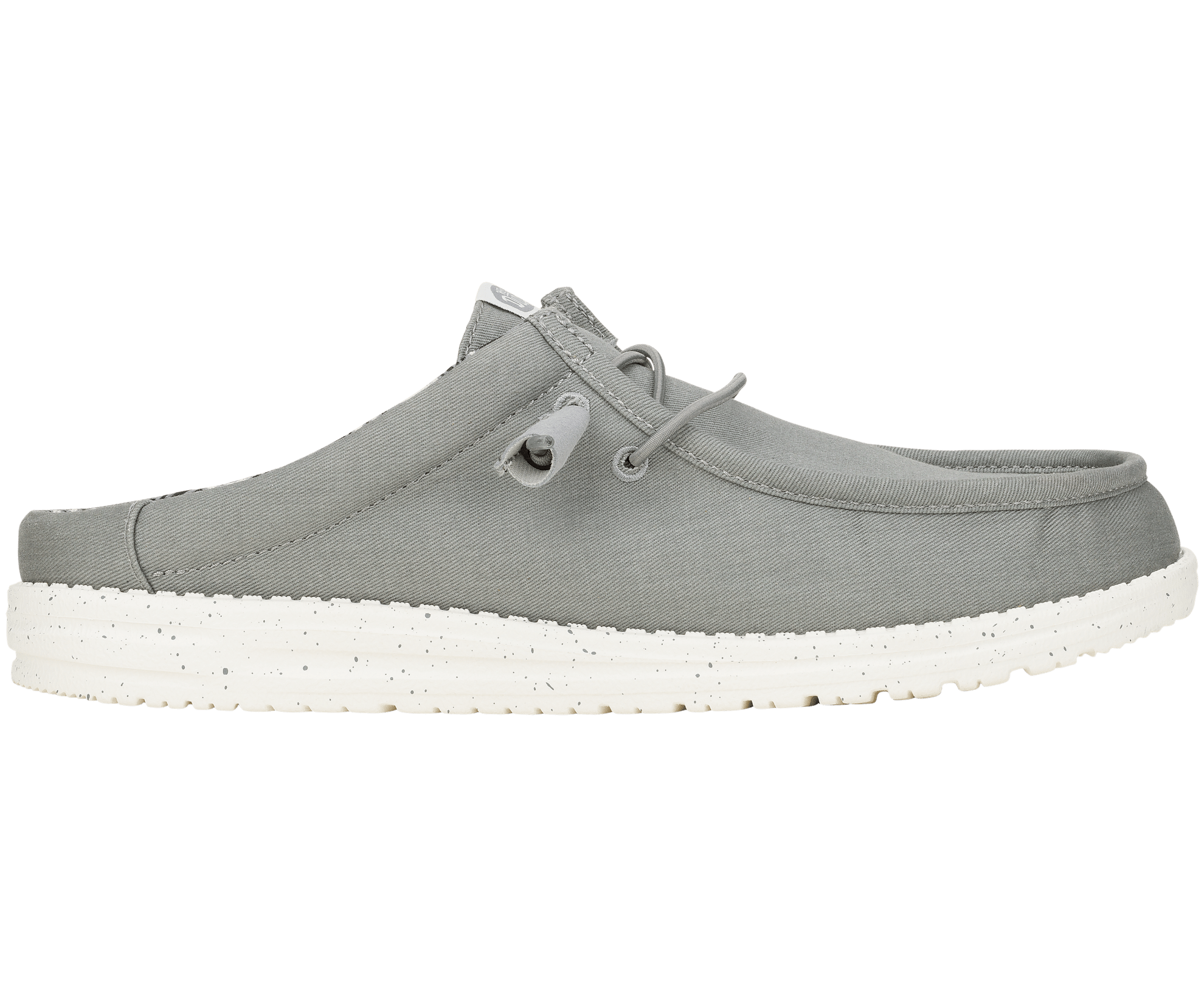 Hey Dude Wally Slip Shoes | Grey Stretch Comfort