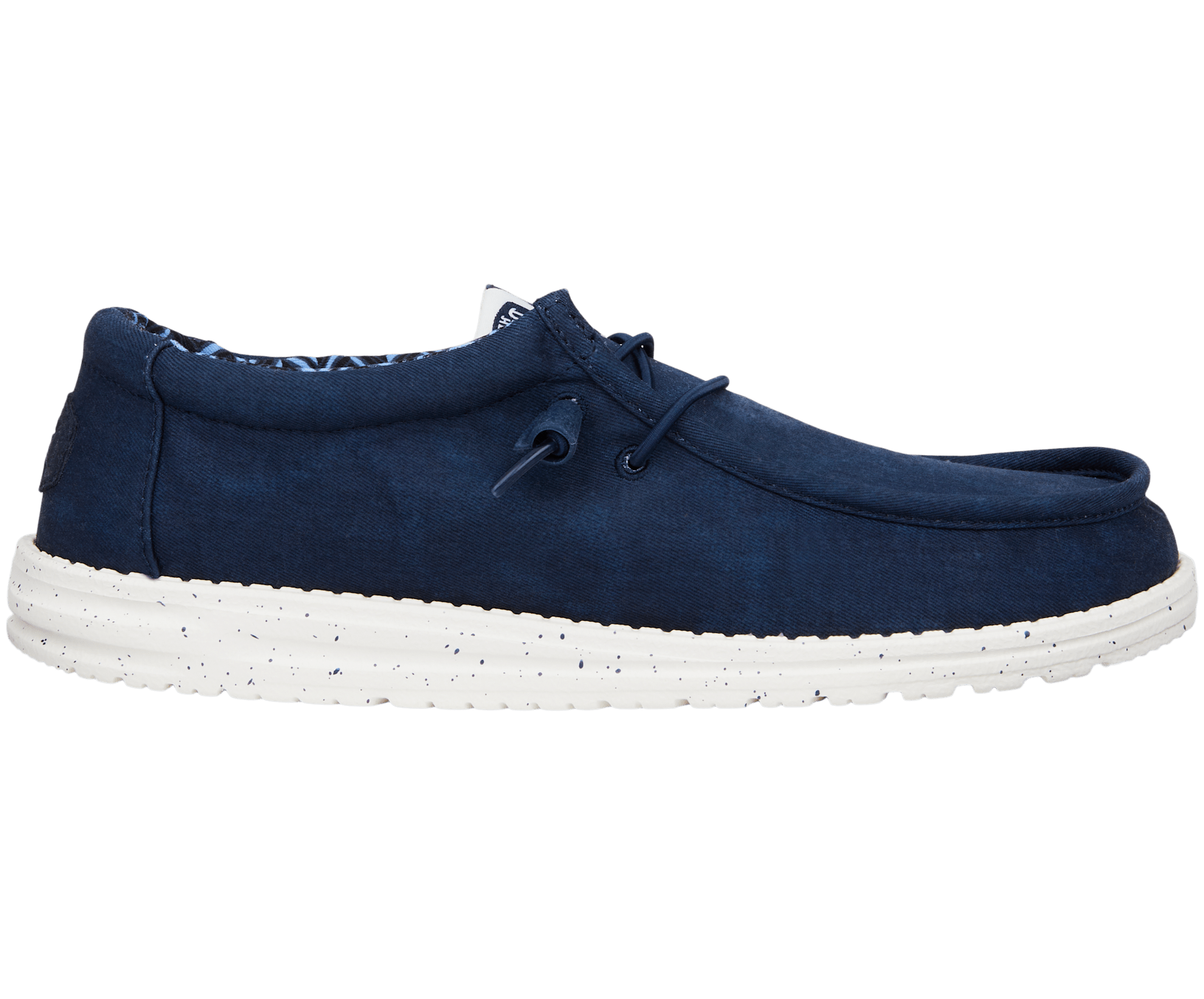 Hey Dude Wally Stretch Shoes | Navy Casual Cool