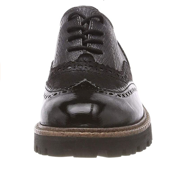 Marco Tozzi Black Oxford Brogue | Smart Women’s Shoe